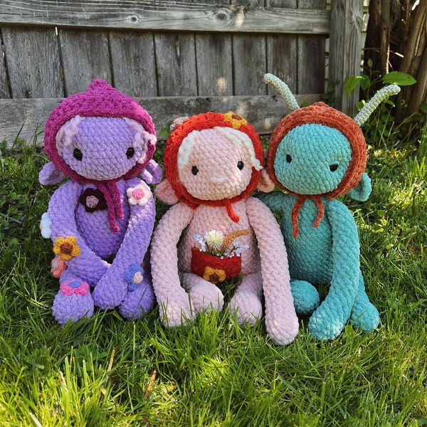 Whimsy Folks Crochet Pattern / Crochet Pattern / Forest People Crochet ...