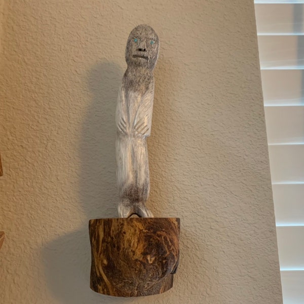 Mini Log Sconce Live Edge Floating Wooden Wall Art | Rustic Indoor ...