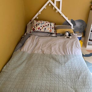 Square Canopy Bed, Four Poster Bed, King Size Bed, Low Platform Bed ...