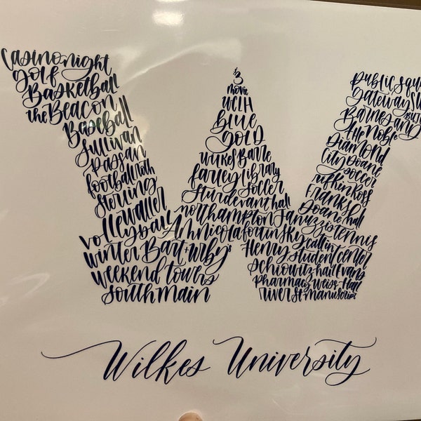 Georgia Tech Fight Song Calligraphy Wordy Art Print - Etsy