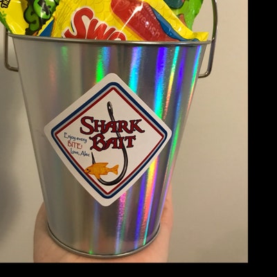 Shark Party Stickers, Shark Stickers, Shark Bait Labels, Shark Birthday ...