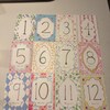 Vibrant Painted Baby Milestone Marker Cards - Etsy