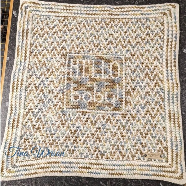 Mountain Whispers, Mosaic Crochet, Nature Crochet Pattern, Mountain Crochet Pattern - Etsy