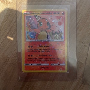 Birthday Charmander Celebration Trading Card Cute Gifts for Him and Her ...