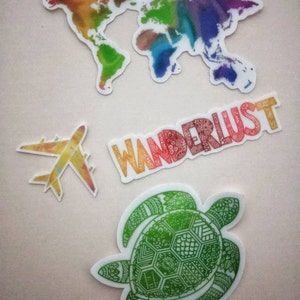 Mini Plane Sticker Travel Stickers Airplane Sticker | Etsy