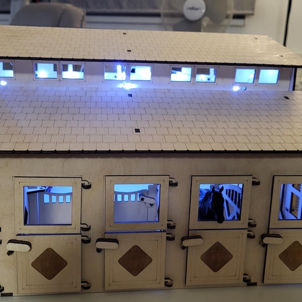 Riding Stable, Laser Cut Pdf Ai Dxf Svg, With 10 Large Horse Boxes and ...