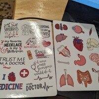 Medical DIGITAL STICKERS for Digital Planner and Printing, Precropped ...