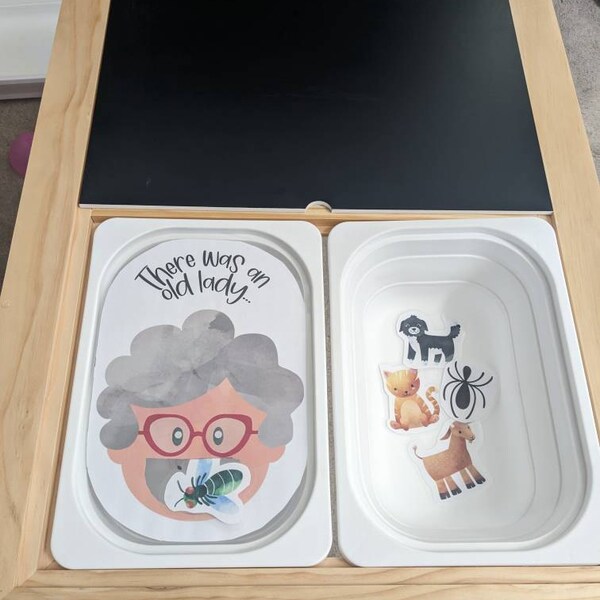 Old Lady Flisat Insert, Book Flisat Insert, Flisat Table, Flisat Insert ...