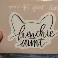 Frenchie Mom Sticker French Bulldog Sticker Dog Outline Sticker ...