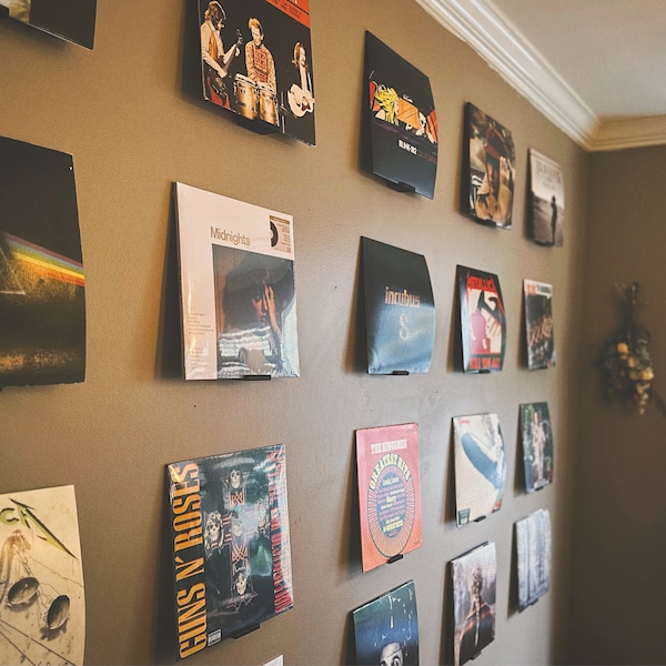 Vinyl Record Album Wall Mount Art Display Shelf - Etsy