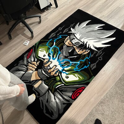 Custom Cartoon Character Rug Handmade Plush Nursery Decor, Colorful Pop ...