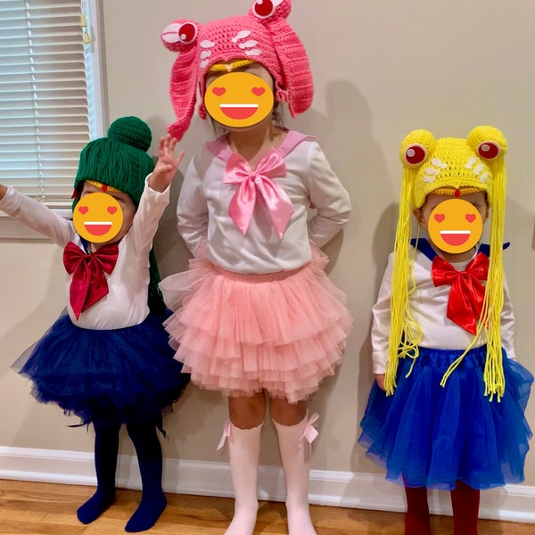 Sailormoon Hat, Sailor Moon Wig Hat, Superhero Hat, Super Hero Crochet ...