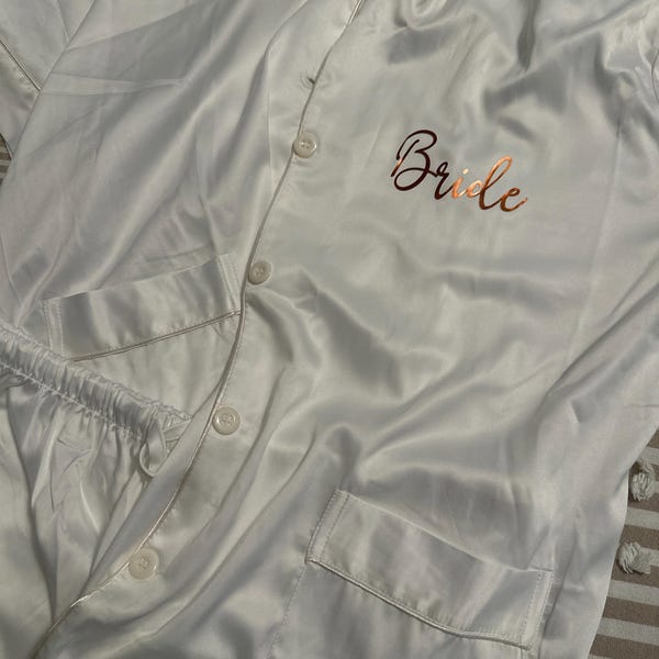 Customized Pajama Set, Bridesmaid Pjs, Bridesmaid Gift, Bridal Shower ...