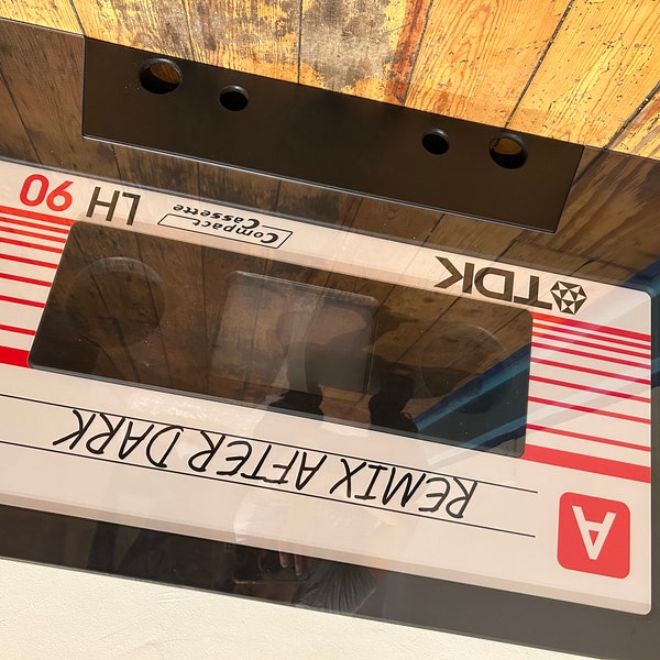 Customized Cassette Coffee Table, Cassette Tape End Table, Wood ...