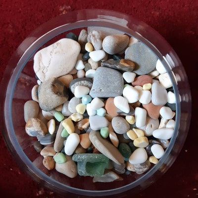 Rainbow Drops..seaglass Picture Seaham Seaglass. Hand Made - Etsy