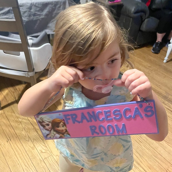 Frozen Personalized Room Decor Sign - Elsa Anna - Frozen Room Decor ...