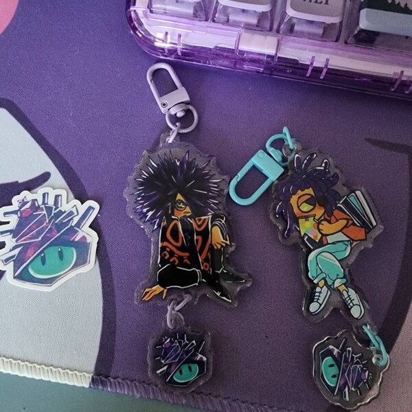 Spyke/murch Acrylic Keyrings - Etsy