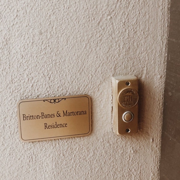 Custom Engraved 3x5 Suite Sign | Business Home Office Brushed Metal ...