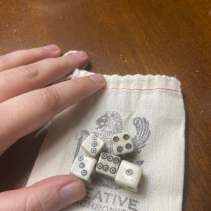 Medieval Bone Dice Set qty 5 Viking Spots D6 Set for - Etsy