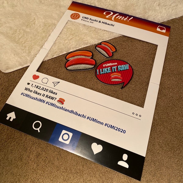 Rainbow Insta Photo Booth Frame Prop Customize You Item II Fast Free ...