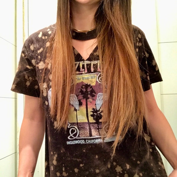 Custom Distressed & Embellished Concert Band Tee Personalized - Etsy