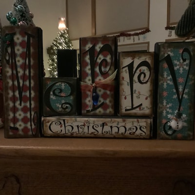 Happy Birthday Sign Word Blocks - Etsy