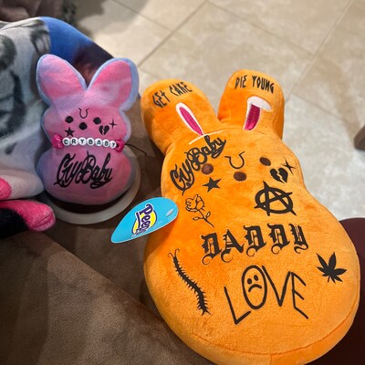 10/12 Ballerina & Fluffy Rainbow Lil Peep Tatted Plushies Please Read ...