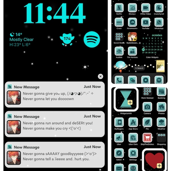 120+ Mystic Messenger Aesthetic Phone Theme Widgets - Etsy