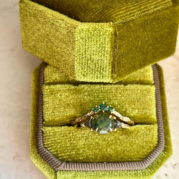 Color Changing Gemstone Ring, 6x8mm Emerald Cut Alexandrite Wedding ...