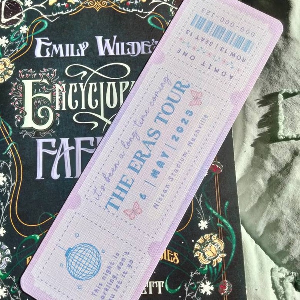 Eras Customisable Personalised Bookmark | Bookmark | It’s Been A Long ...