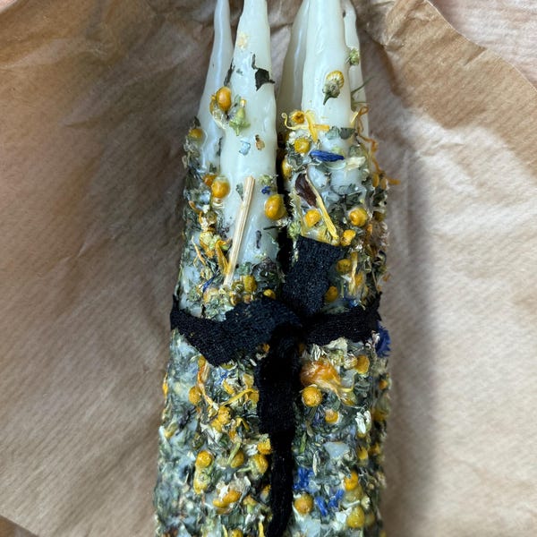 White Ritual Candles - Etsy