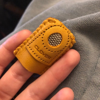 Clover Leather Coin Thimble for Sewing, Quilting, Needlepoint, and ...