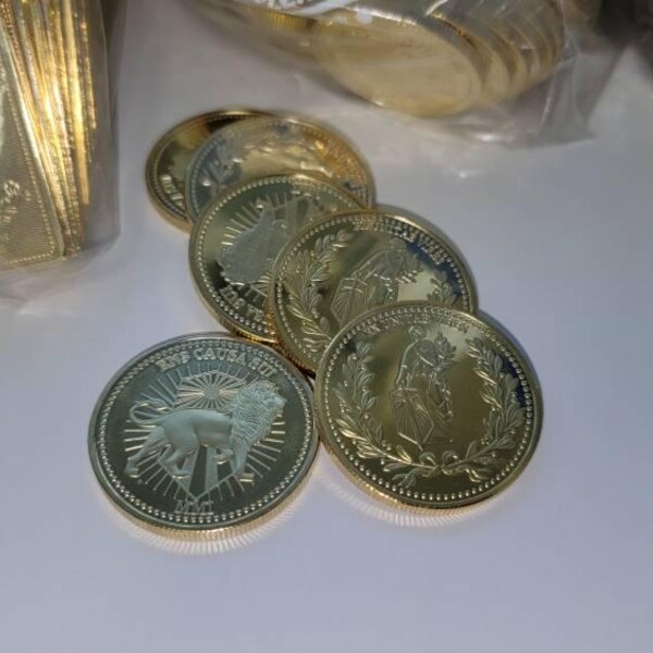 250 Custom Prop Coins Gold Silver Logo Business Bar Pin Coin Etc. - Etsy
