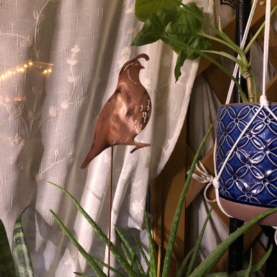 Copper Cattail Wind Chime Garden Stake - Etsy