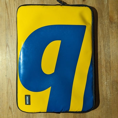 White Laptop Case From Upcycled Fabric, Sustainable Laptop Sleeve for ...