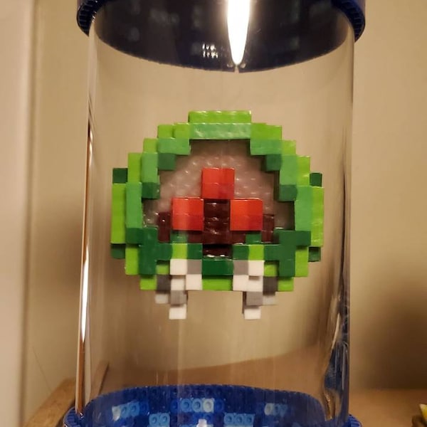 Metroid Capsule - 3D Perler Beads - Super Metroid Inspired - 3D Pixel ...
