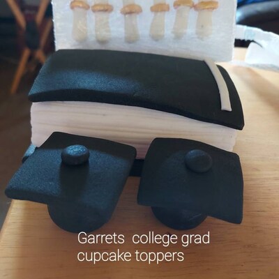 Fondant Graduation Cap Cake Topper Grad Cap Topper Graduation Topper ...