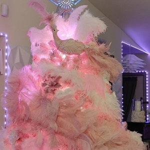 Romantic Rococo White Peacock Feather Wedding Fan With - Etsy