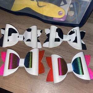 Double Loop Bow Template SVG Digital Cut Files for Cricut, Silhouette ...