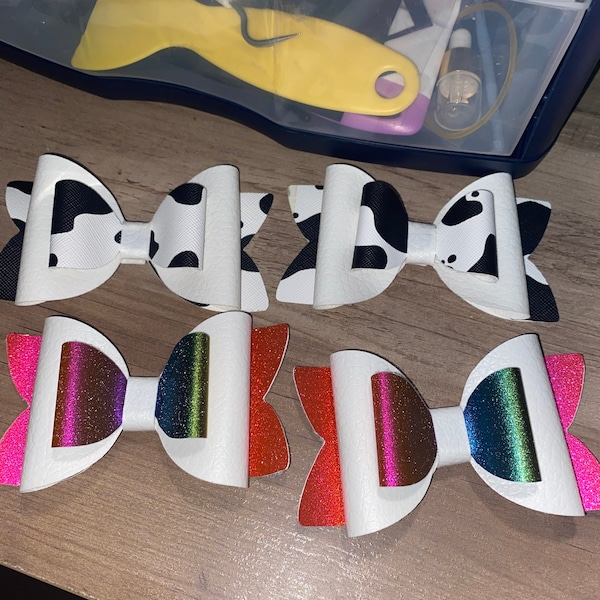 Double Loop Bow Template SVG Digital Cut Files for Cricut, Silhouette ...