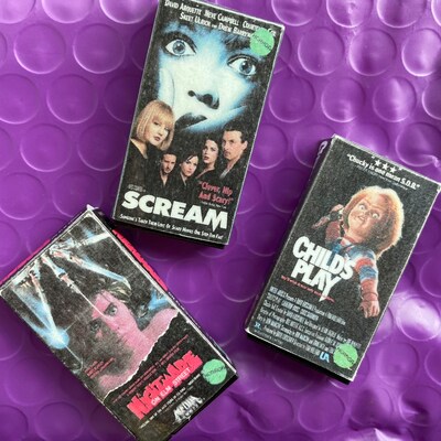 Miniature VHS Inspired Movie Keychain Charms Tons of Titles - Etsy