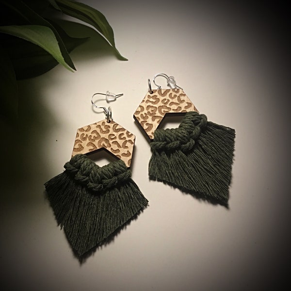 Wooden Earrings || Wooden Tree of Life Earrings || Wooden Tree Earrings ...