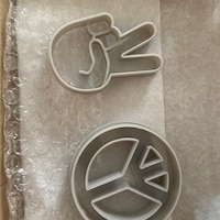 Peace Sign Cookie Cutter Peace Emoji Cookie Cutter Peace Cookie Cutter ...