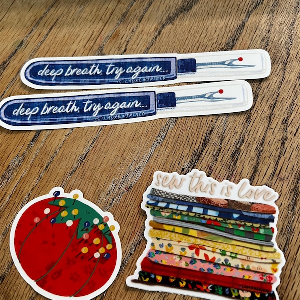 Sew This is Love, Cute Sewing Stickers, Sewing Machine Sticker ...