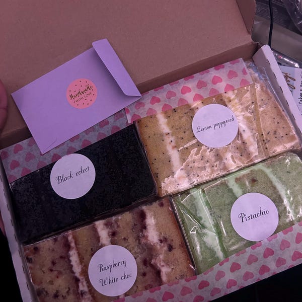 Letterbox Cake Slices - SPECIAL FLAVOURS - Birthday Cake - 4 Cake ...