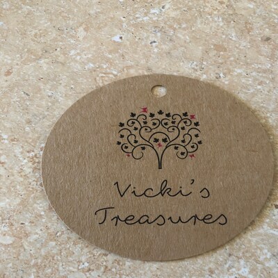 Round Custom Tags Circle Tag Kraft Round Tag Kraft Thank - Etsy