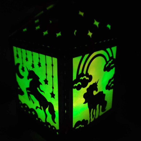 Wedding Paper Cut Dome Lantern Light Box Template, 3D Lantern Paper Cut ...