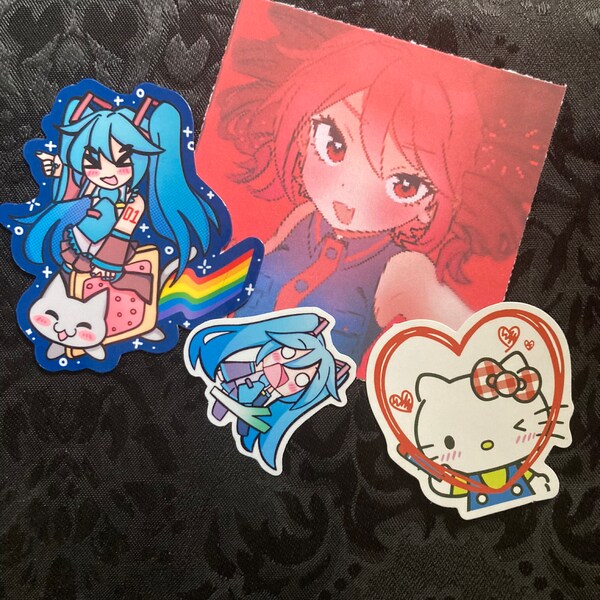 Miku X Nyan Cat Sticker | Hatsune Miku, Nyancat, Vocaloid, Anime, Cute ...