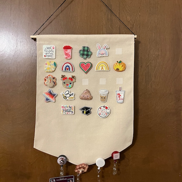 Enamel Pin Display Banner, Multiple Sizes, Badge Display, Brooch ...