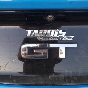 TARDIS Chameleon Edition Dr Who Car Emblem Chrome Plastic - Etsy